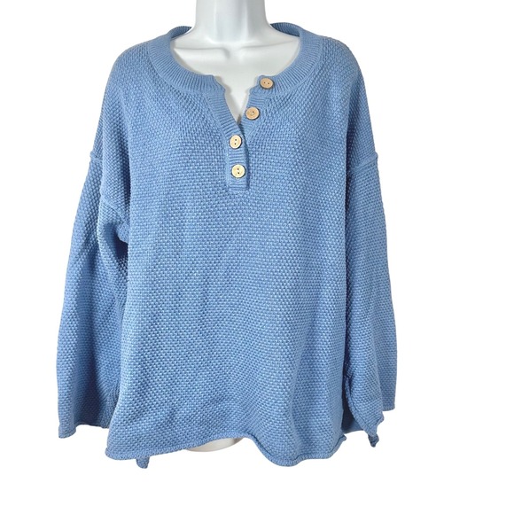 FP Beach | Sweaters | Free People Fp Beach Medium Dusty Blue Hailee ...